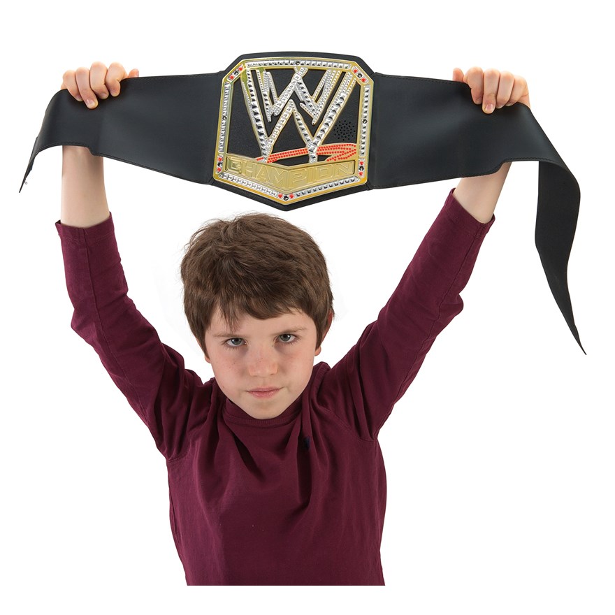 Kid with WWE Championship Belt | 3rd World Geeks